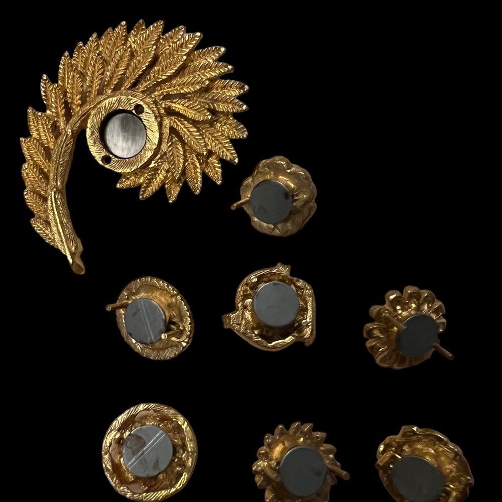 Barbara Reed Interchangeable 1950s Magne-Gems Brooch/… - Gem